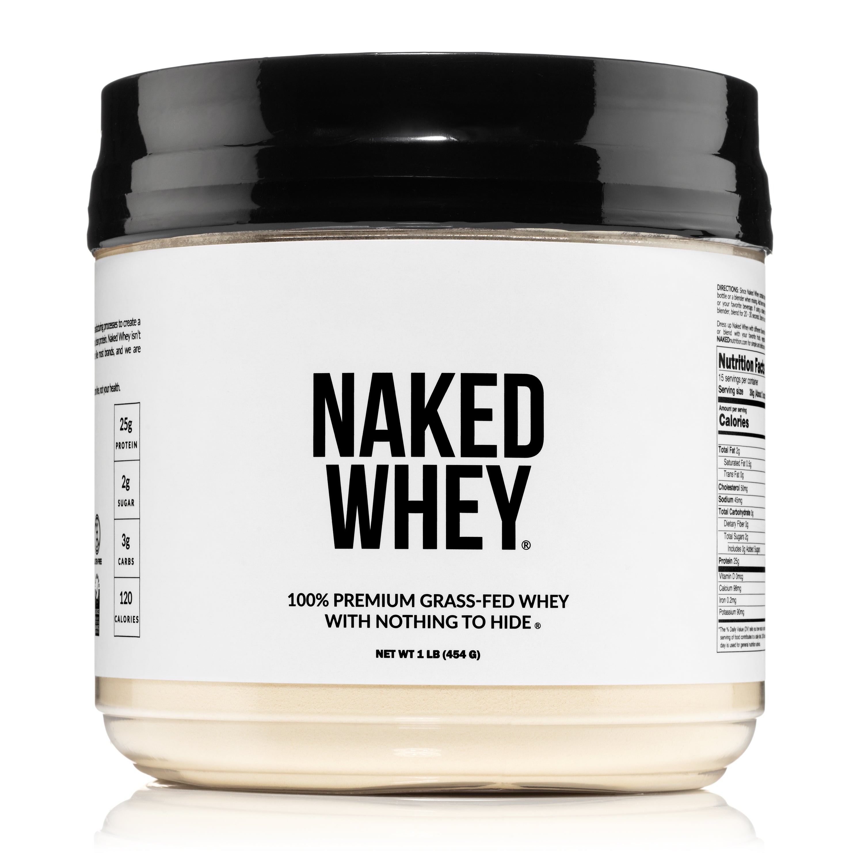 Grass Fed Whey Protein Powder | Naked Whey - 1lb – Naked Nutrition Canada
